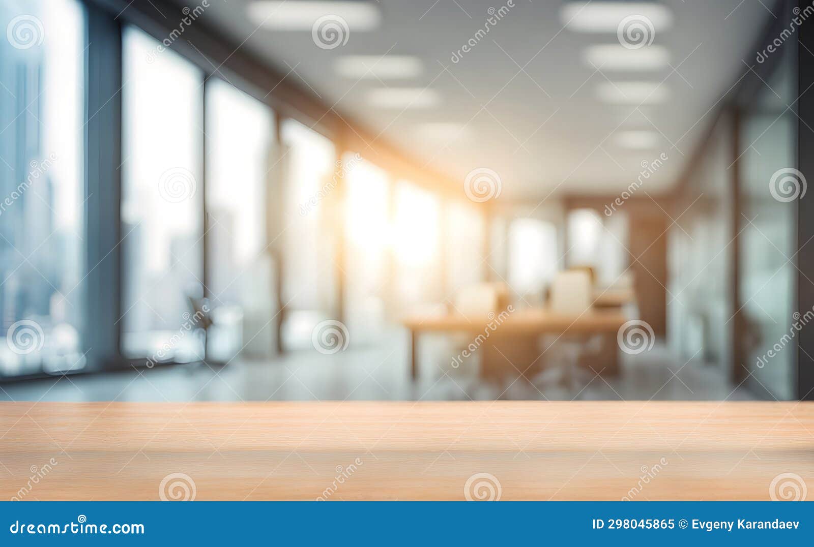 Empty Office Table, Perfect Template Stock Illustration - Illustration ...