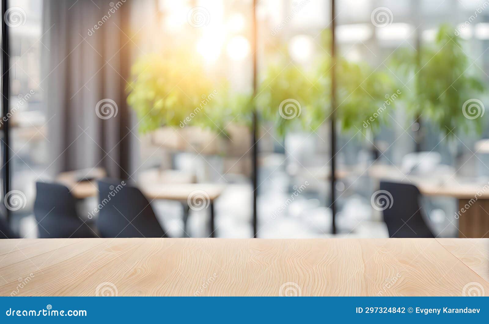 Empty Office Table, Perfect Template Stock Illustration - Illustration ...