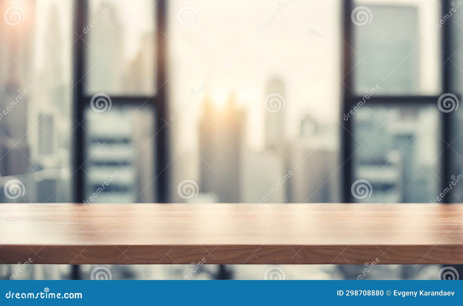 Empty Office Table, Perfect Template Stock Illustration - Illustration ...
