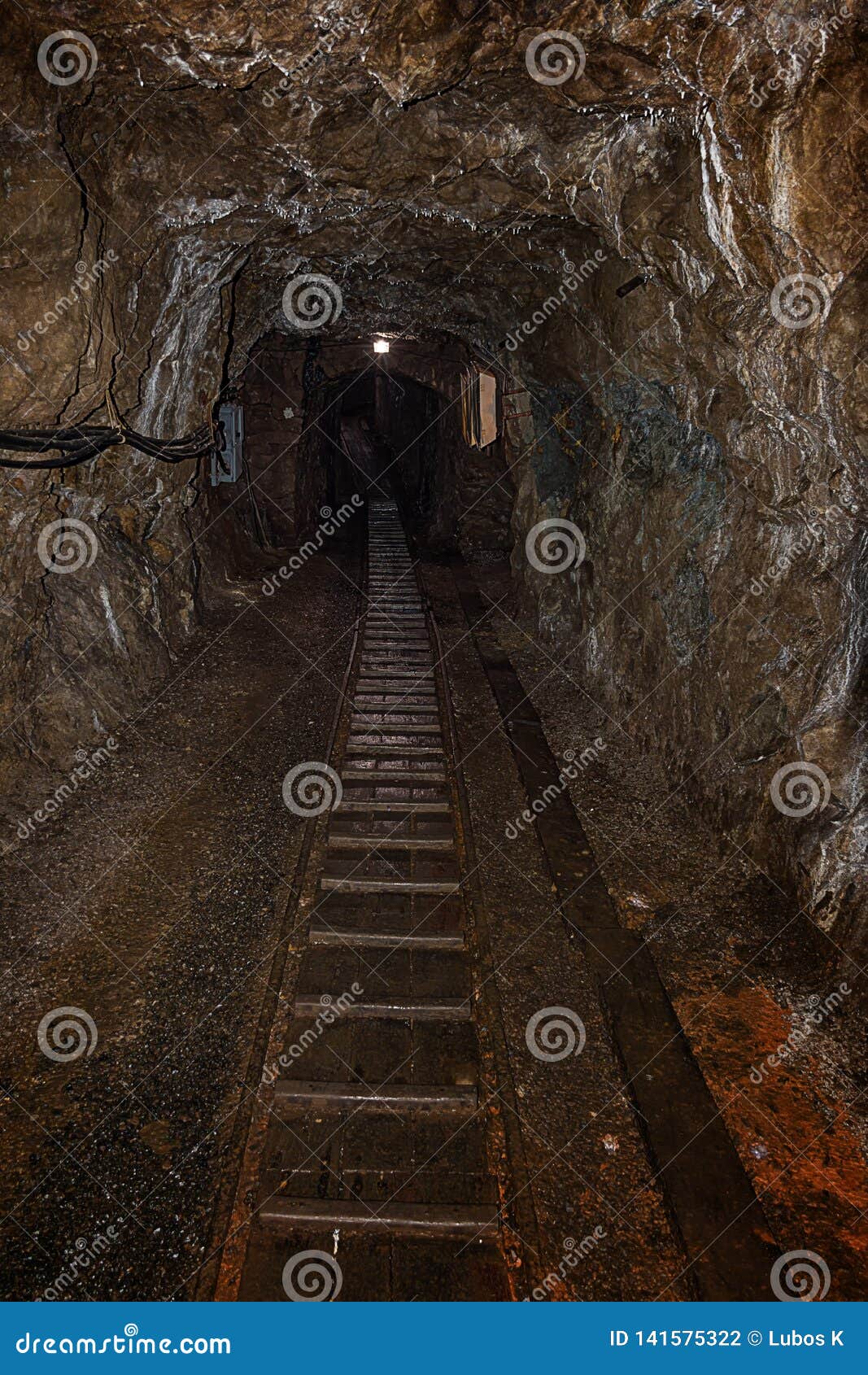 Row Of Empty Old Mine Troleys Stock Photography | CartoonDealer.com ...