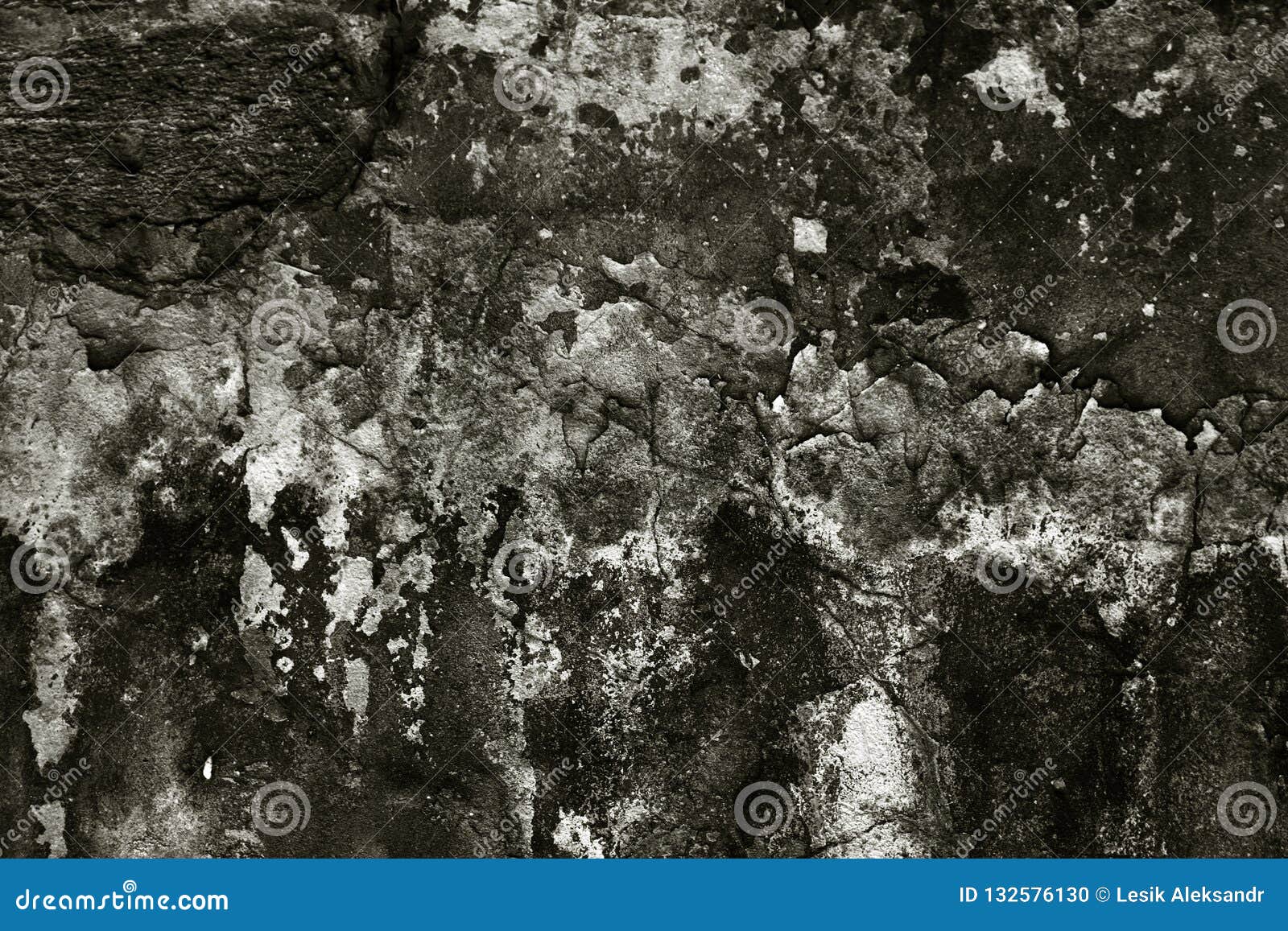 Empty Old Art Texture of Plaster Brick Wall. Painted Bad Scratch Stock ...