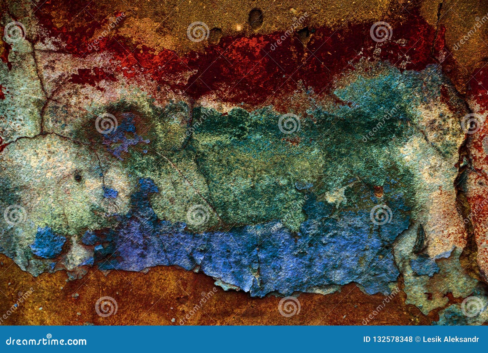 Empty Old Art Texture of Plaster Brick Wall. Painted Bad Scratch Stock ...