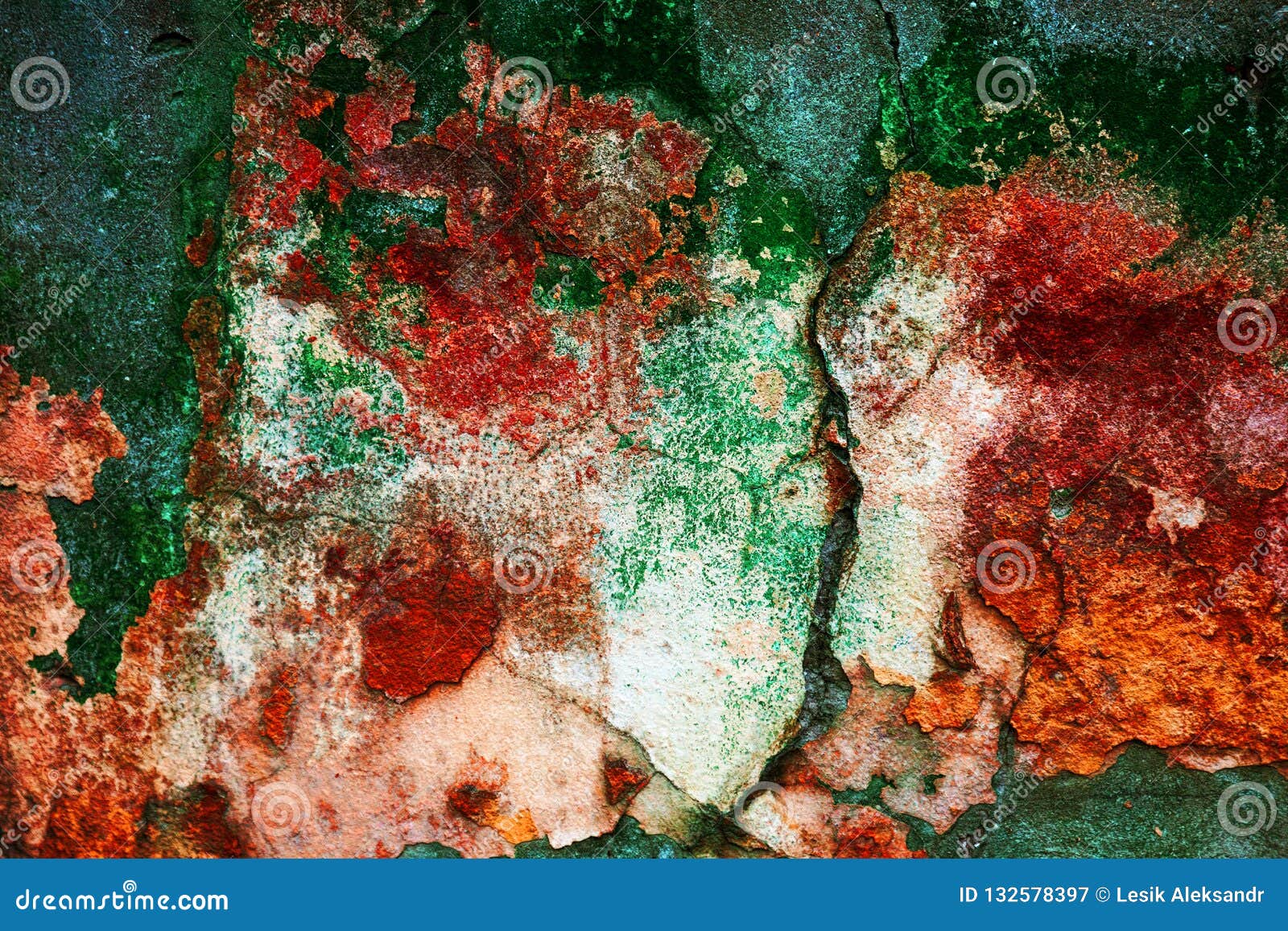 Empty Old Art Texture of Plaster Brick Wall. Painted Bad Scratch Stock ...