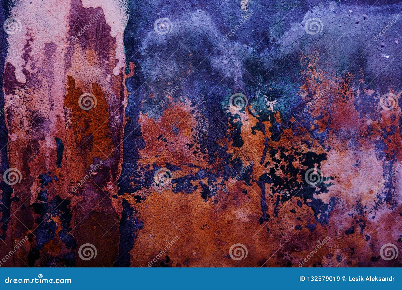 Empty Old Art Texture of Plaster Brick Wall. Painted Bad Scratch Stock ...