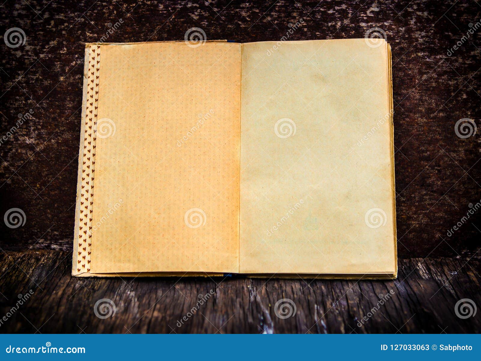 Empty Old Book stock image. Image of ancient, open, diary - 127033063