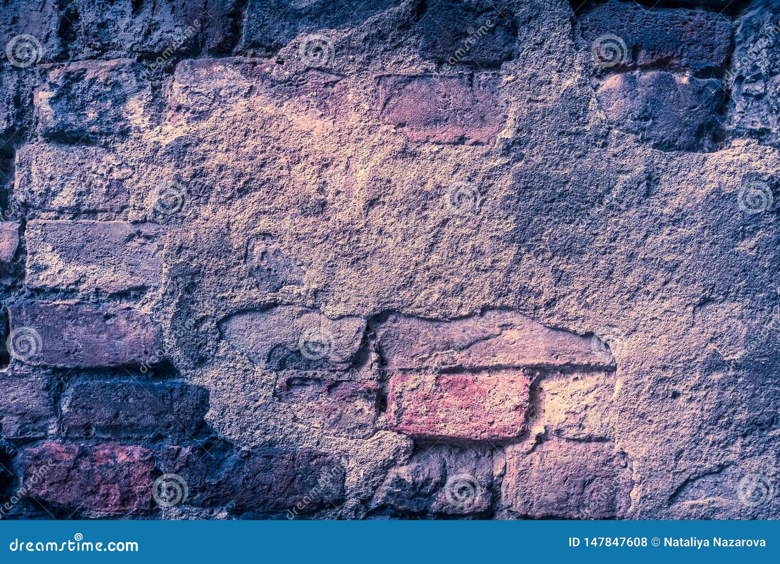 Empty Old Brick Wall Texture Stock Photo - Image of shabby, distressed ...