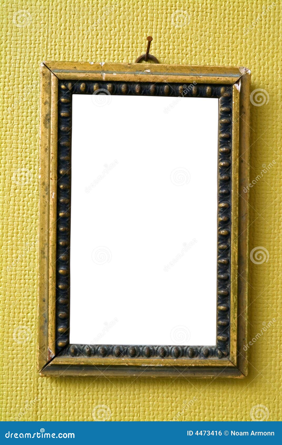 Empty old frame stock photo. Image of nail, culture, ornament - 4473416