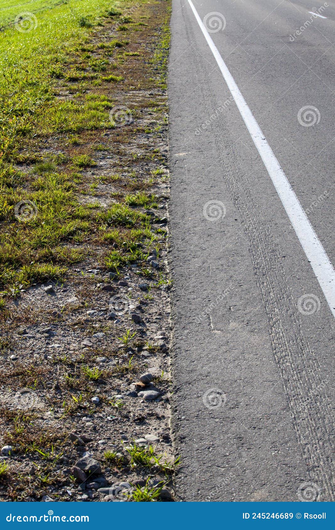 An empty old paved road stock image. Image of beautiful - 245246689