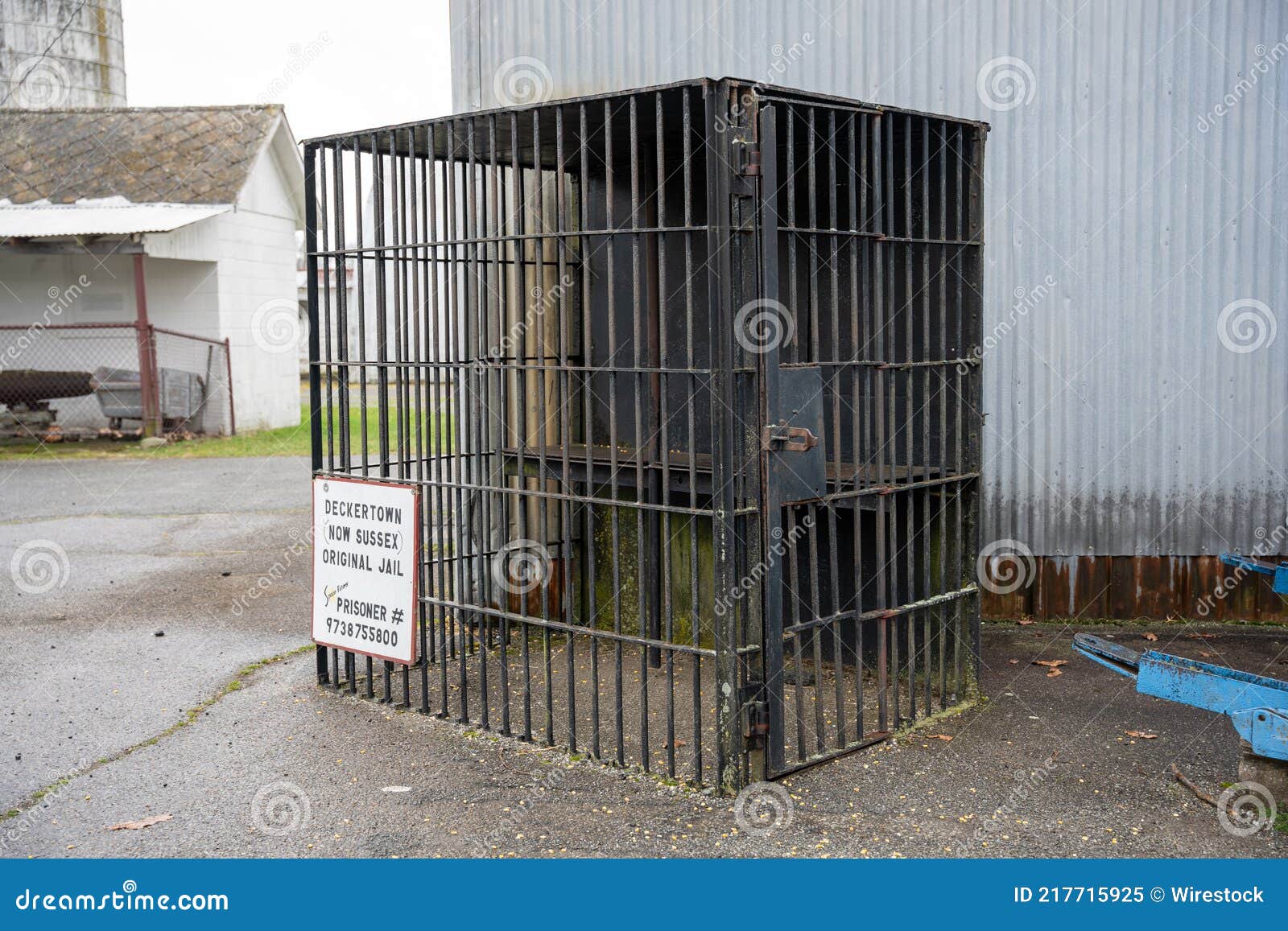 Empty Old Prison Cell in the Street Stock Image - Image of prison ...