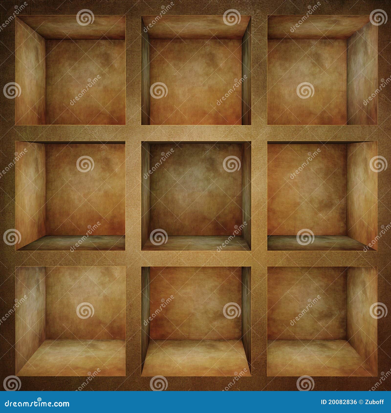 Empty old rack stock illustration. Illustration of bookshelf - 20082836