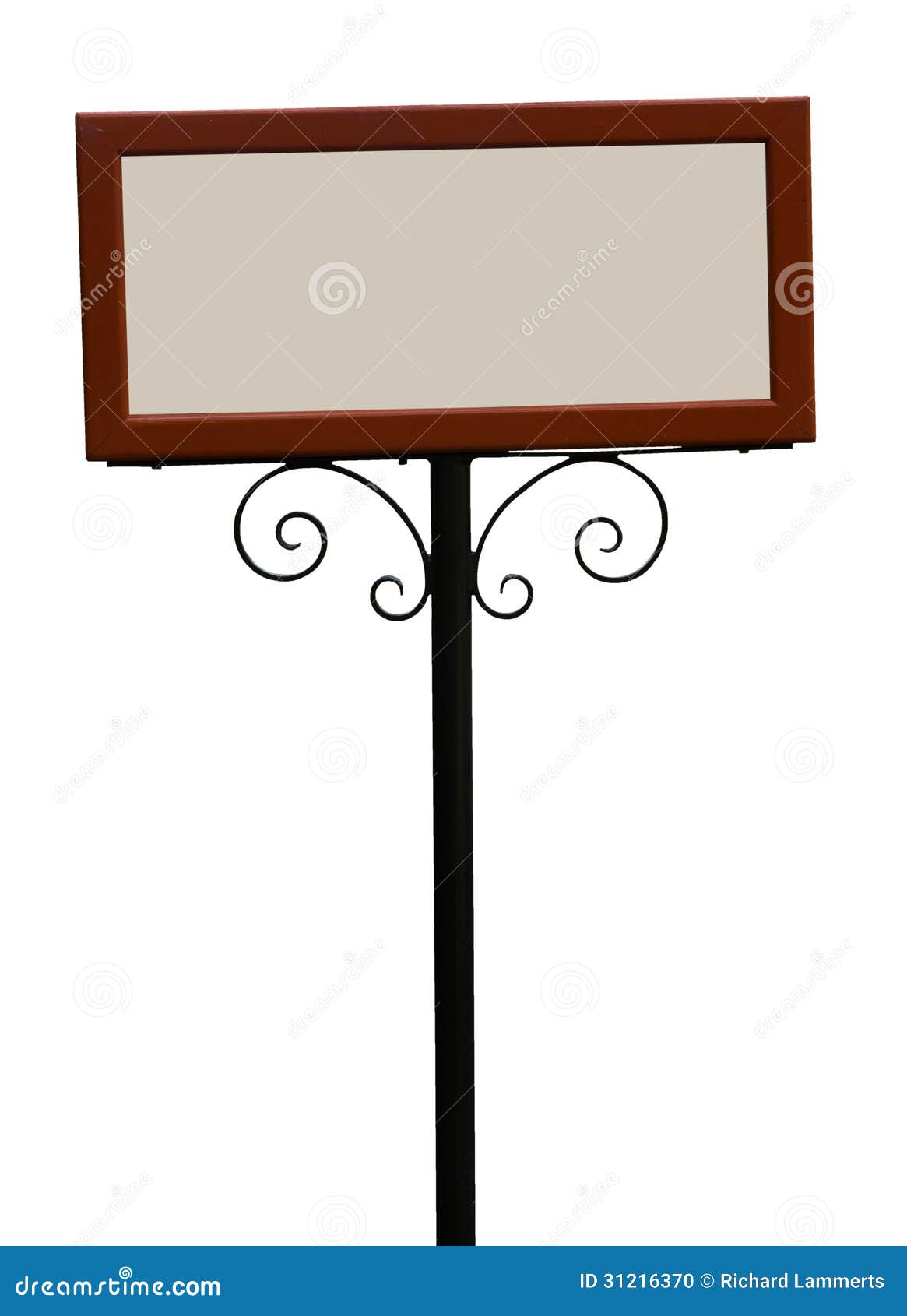 Empty old sign stock photo. Image of background, isolated - 31216370