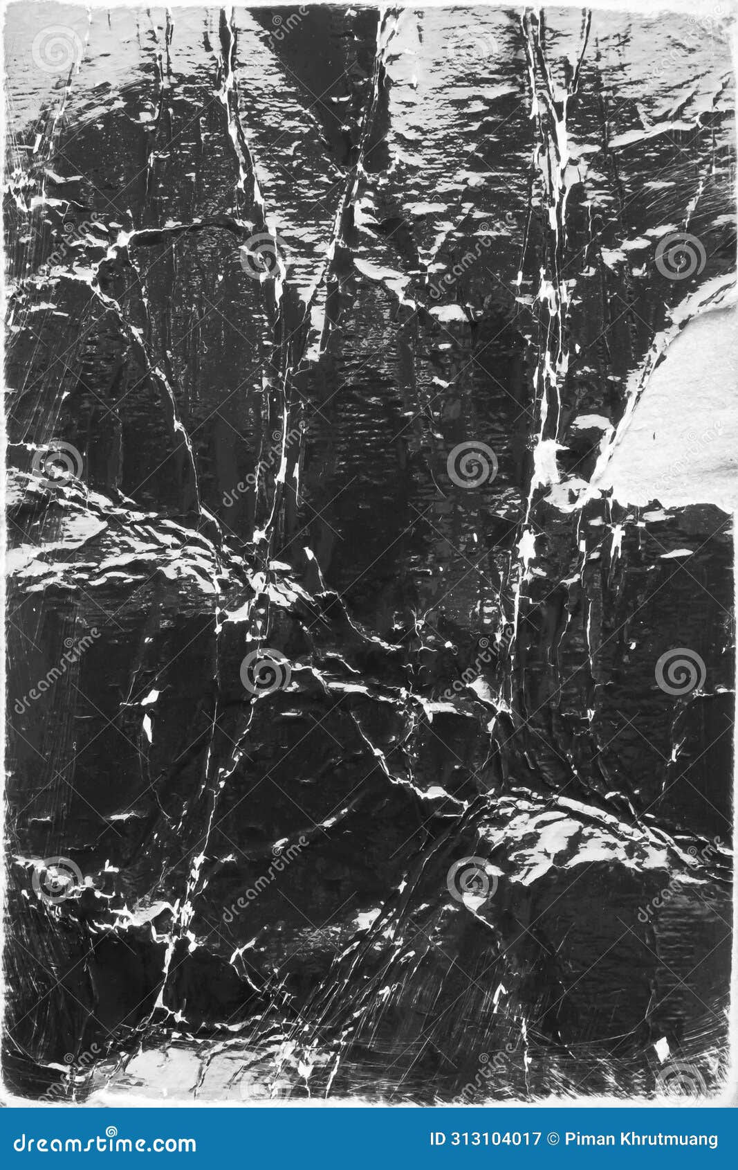 Empty Old Vintage Black Scratch Torn Poster Overlay Texture Stock Image ...