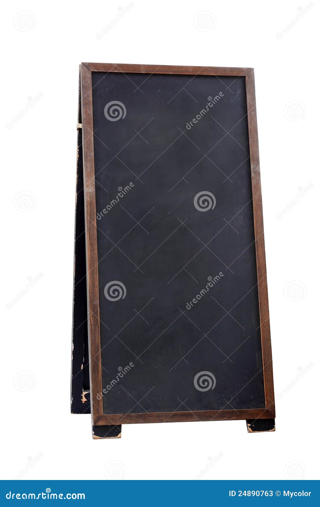 Empty Old Wooden Pub Menu Board Stock Image - Image of advertising ...