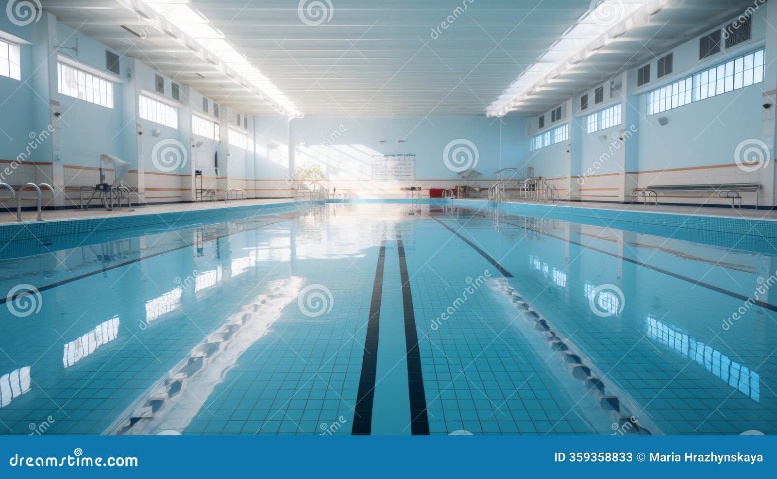 Olympic Swimming Pool Underwater Background. Royalty-Free Stock Image ...