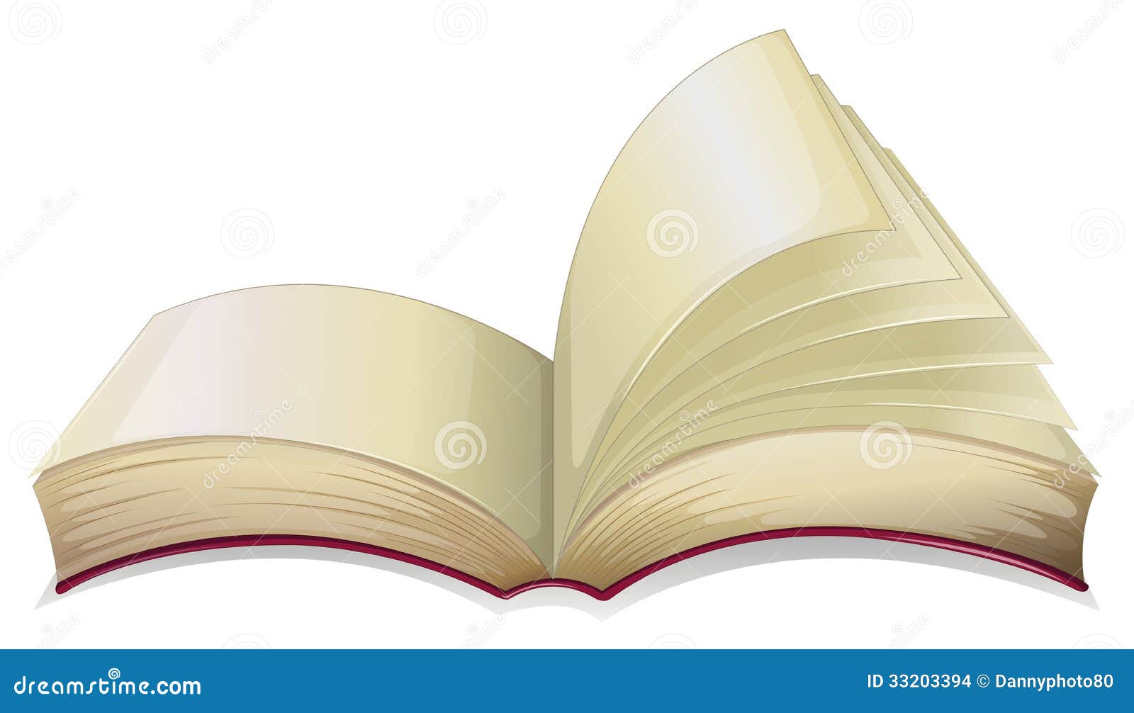 An empty open book stock vector. Illustration of menu - 33203394