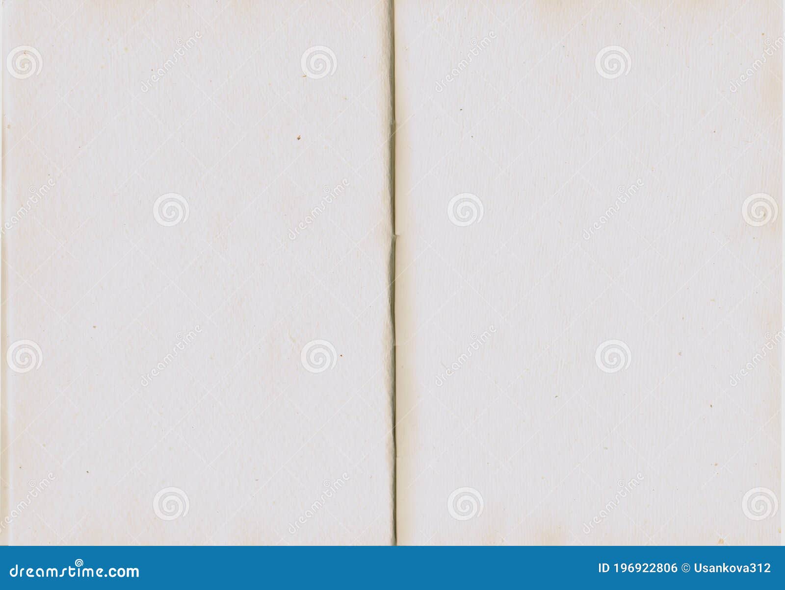 Empty Open Book with Rough Paper Texture Stock Photo - Image of ...