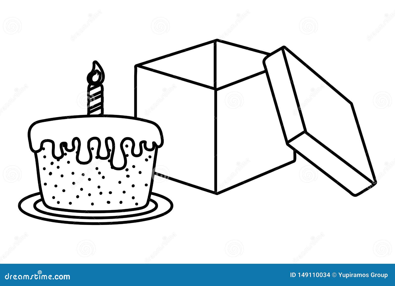 Open Box Coloring Pages