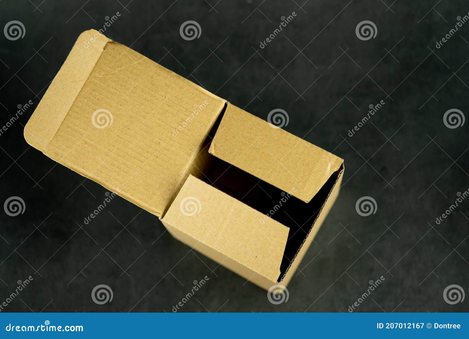 Empty open box stock image. Image of container, cargo - 207012167