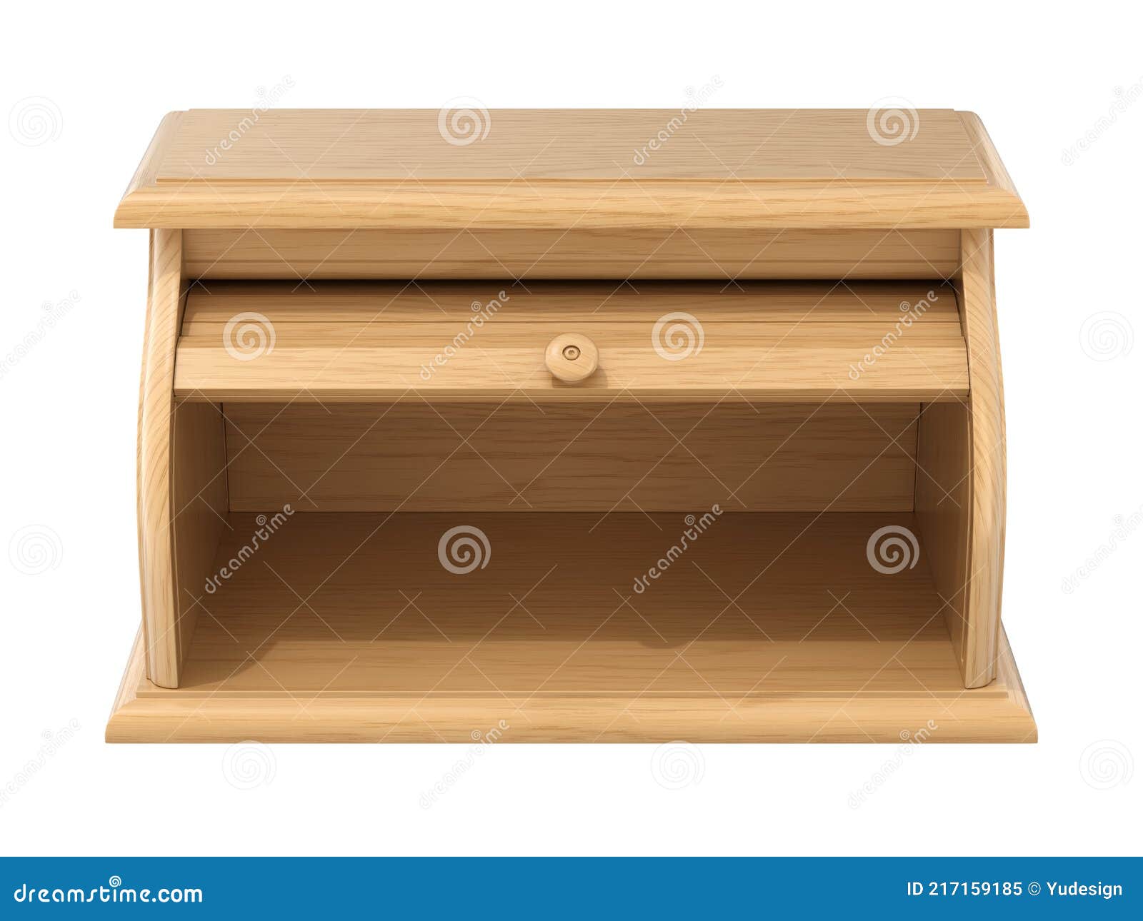 Empty open bread box stock illustration. Illustration of breadbasket ...