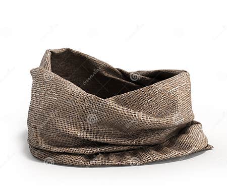 Empty Open Cloth Bag 3d Illustration Isolated on White Stock ...