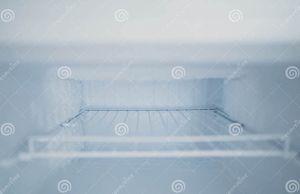 Empty open freezer stock image. Image of plastic, cooling - 285800633
