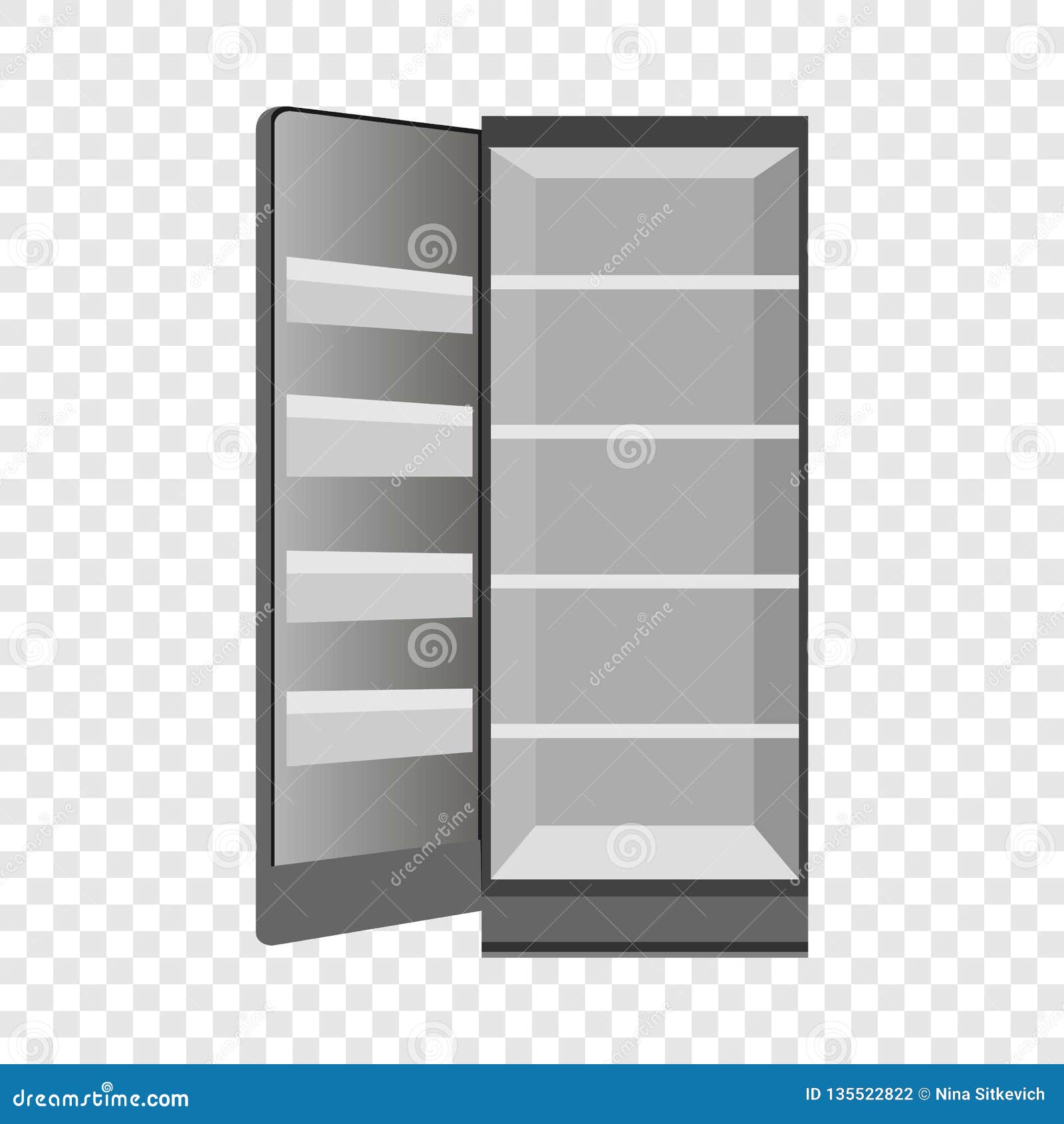 Empty Open Fridge Icon, Cartoon Style Stock Vector - Illustration of ... Empty Open Fridge Icon, Cartoon Style Stock Vector - Illustration of ...