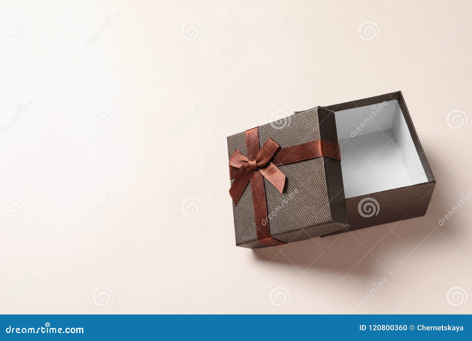 Empty open gift box stock photo. Image of gift, decorative - 120800360