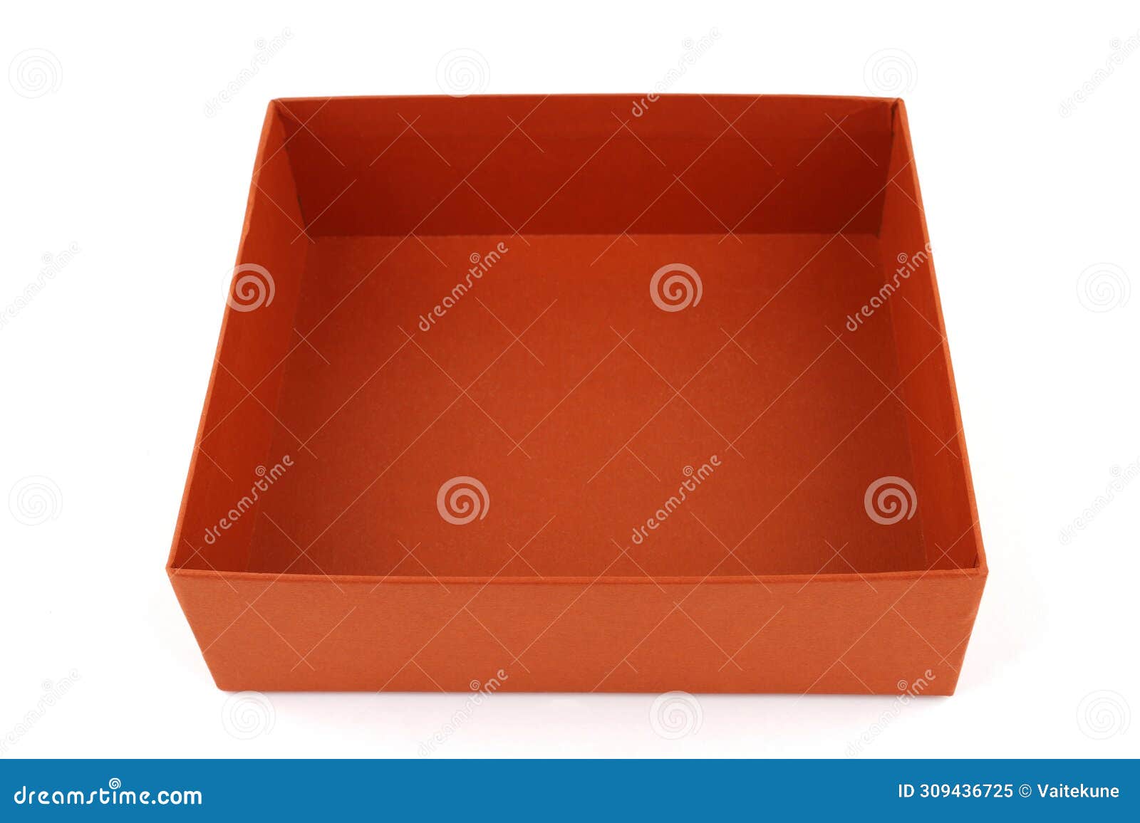 Orange Carton Box Isolated on White Background. Stock Image - Image of ...