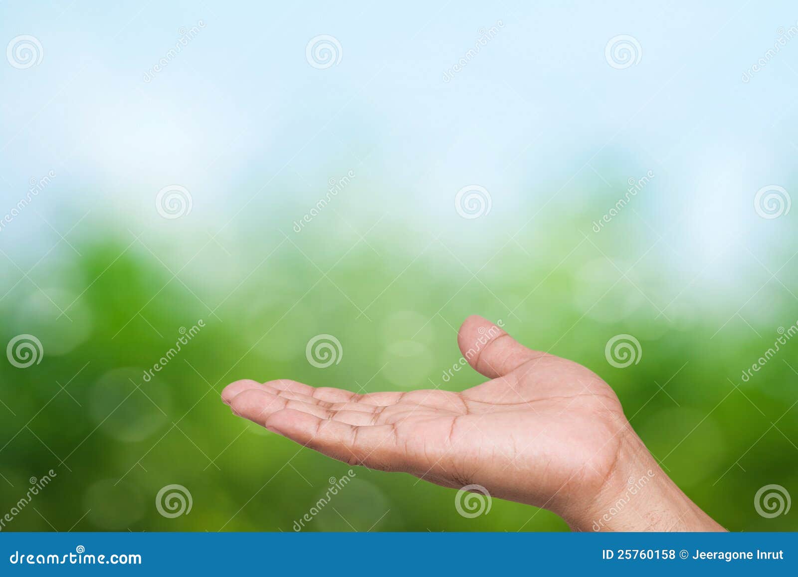 Empty open hand stock photo. Image of protection, alms - 25760158