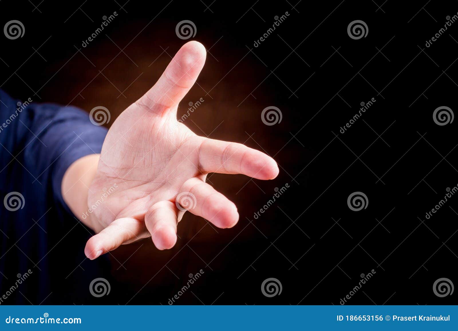 Empty Open Hand on Background Background Stock Photo - Image of ...