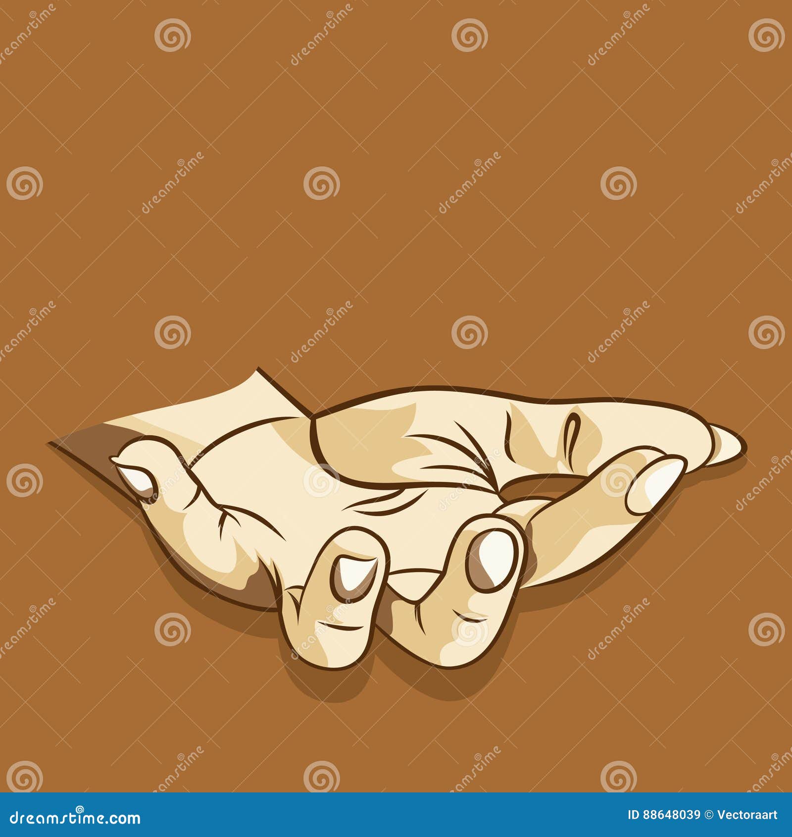Empty open hand design stock vector. Illustration of businessman - 88648039