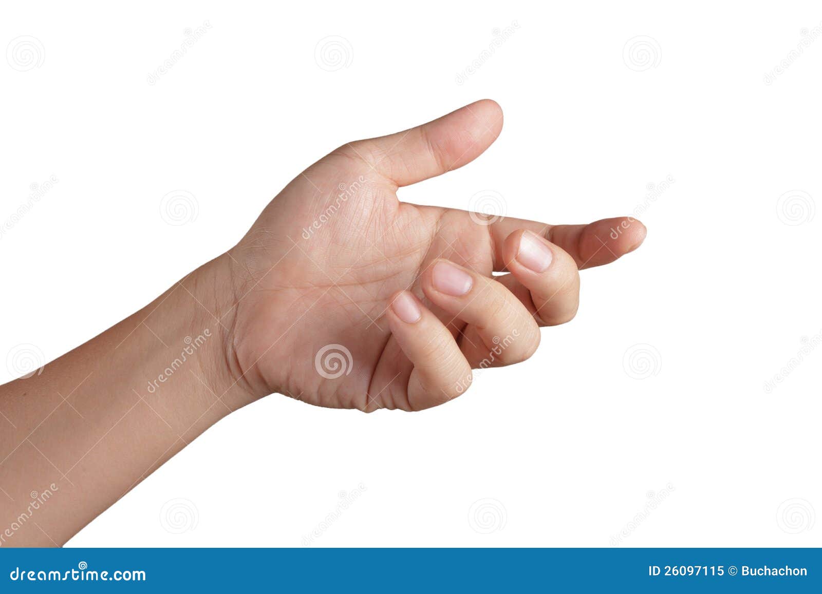 Empty open hand isolated stock image. Image of teenager - 26097115