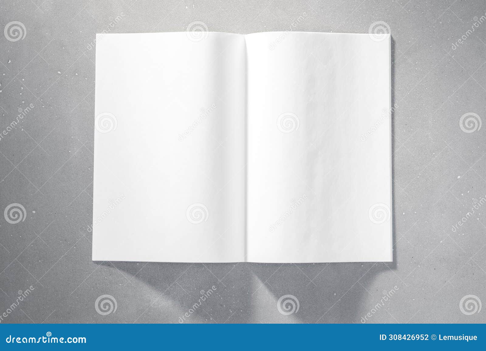 Empty Open Magazine or Book with Paper Texture To Overlay on Your ...