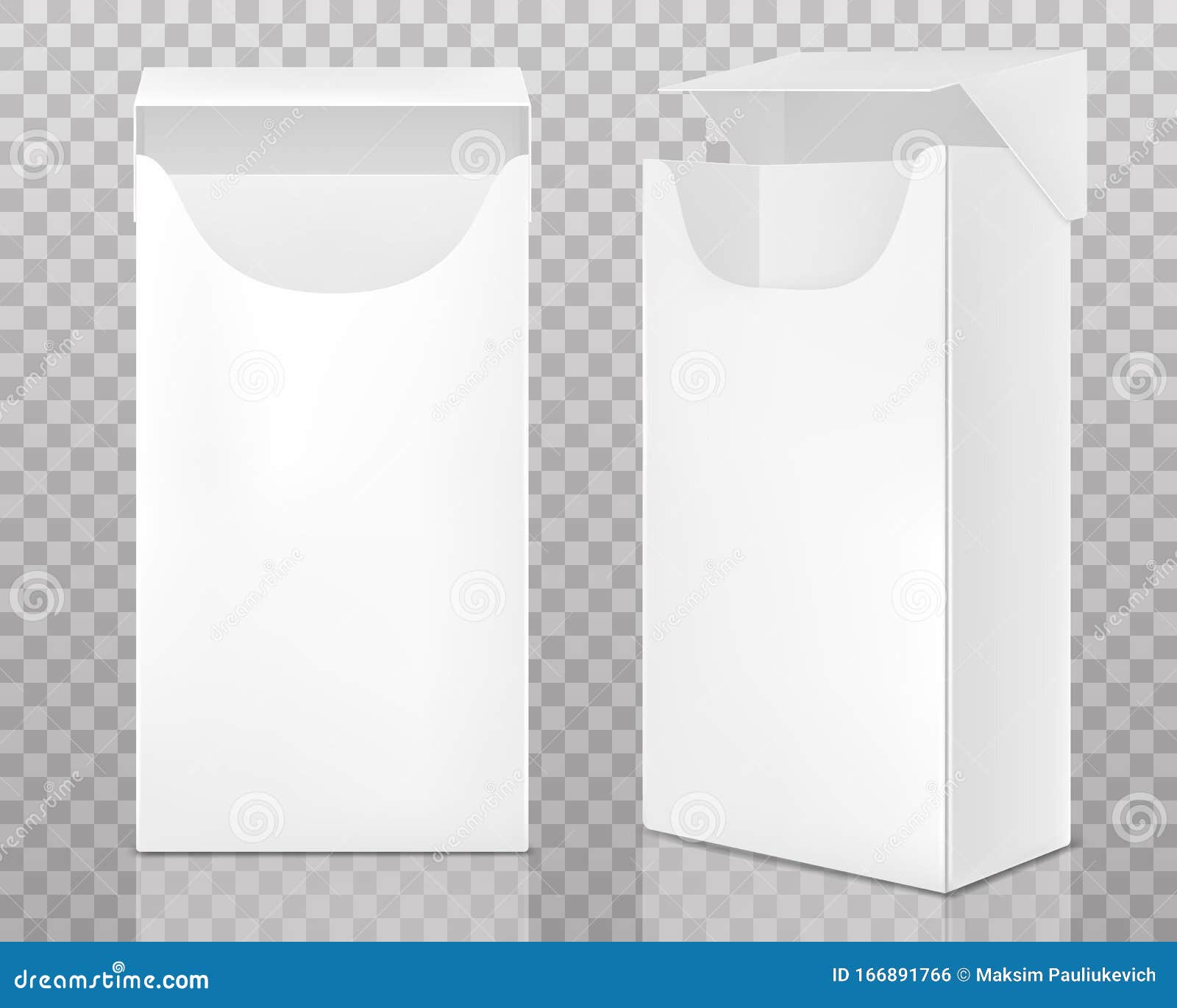 Empty Open Pack of Cigarettes Stock Vector - Illustration of brand ...