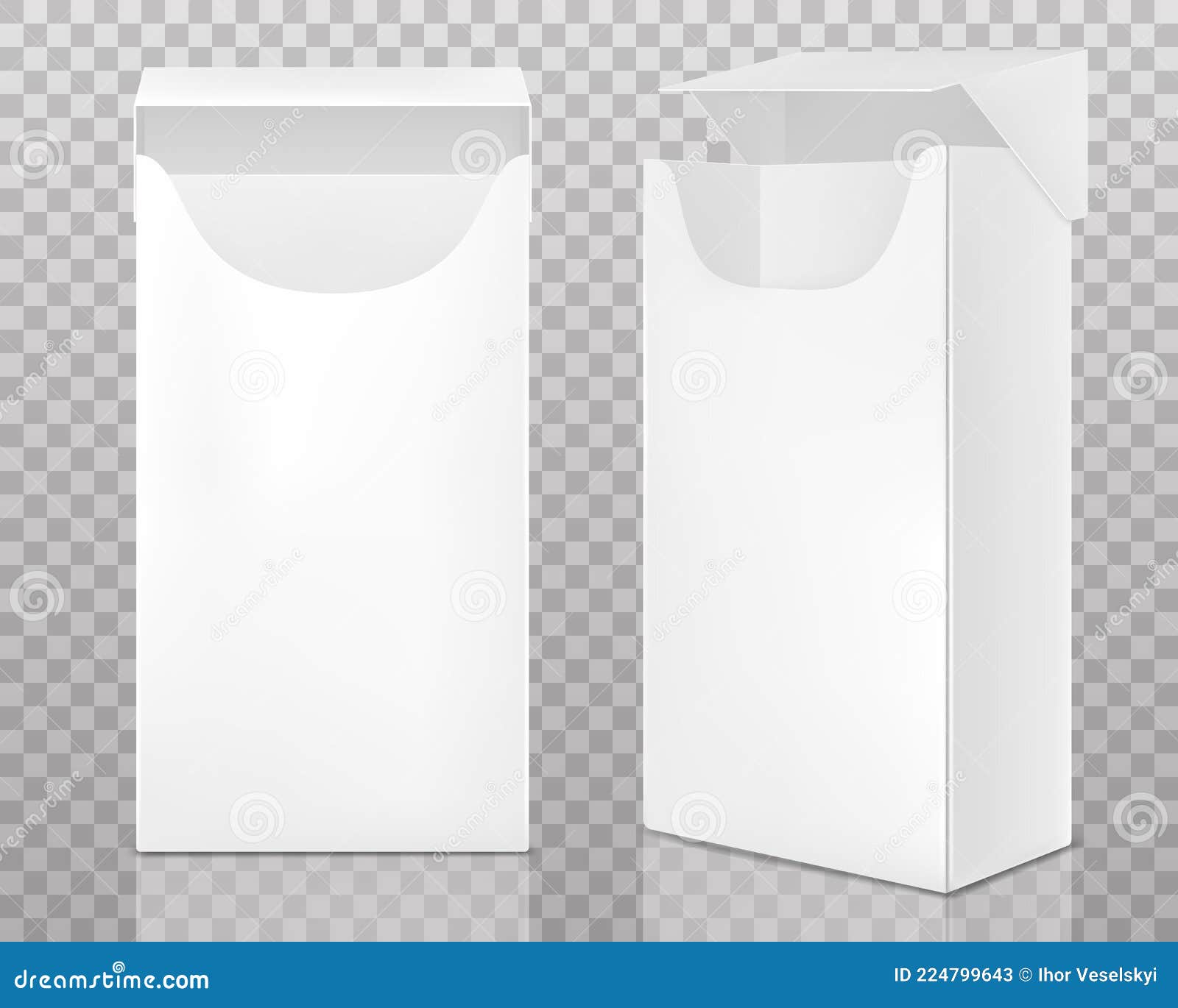 Empty Open Pack of Cigarettes Stock Vector - Illustration of filter ...