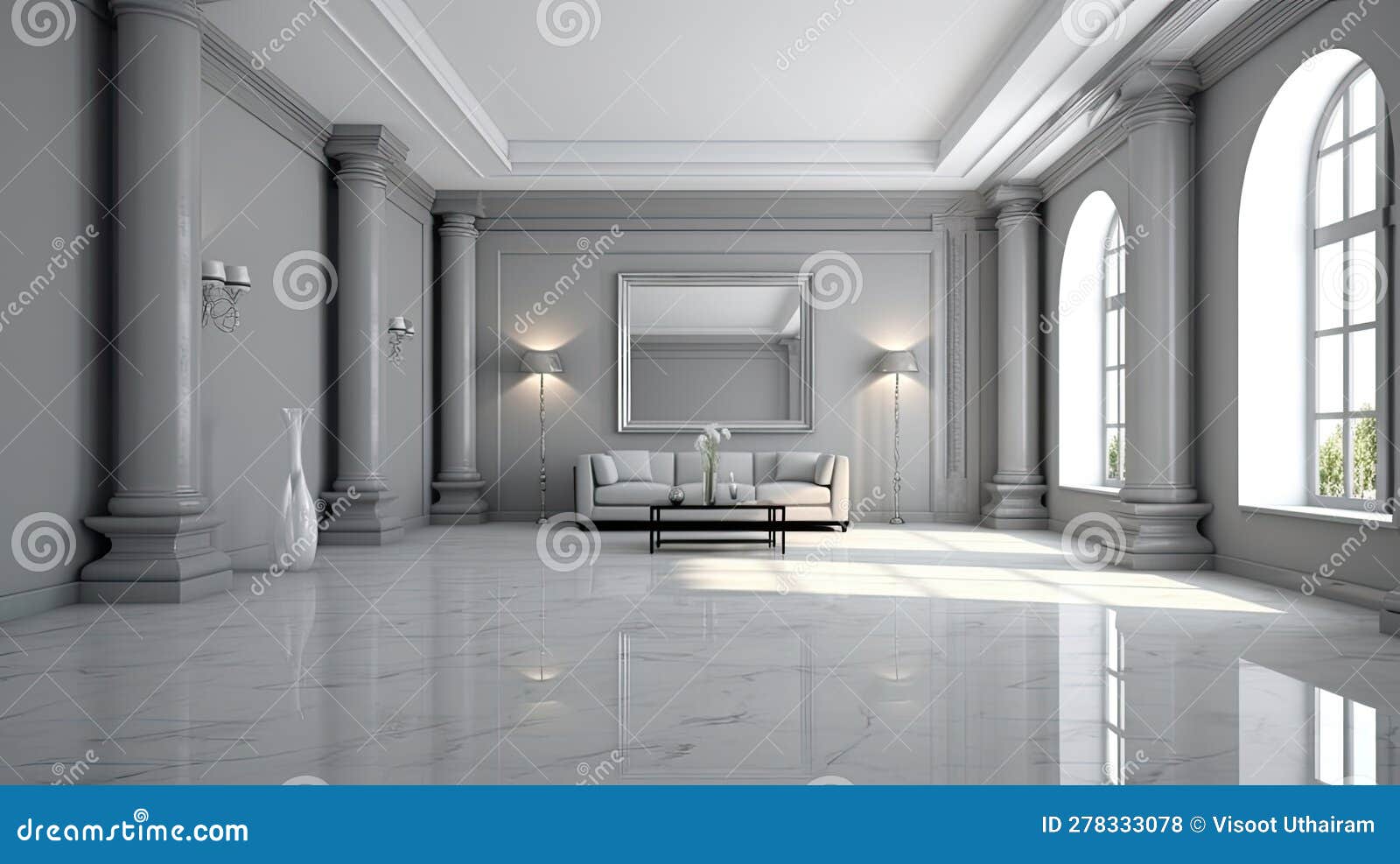 Empty Open Plan Office,Open Rooms and Large Spaces,AI Generated Stock ...