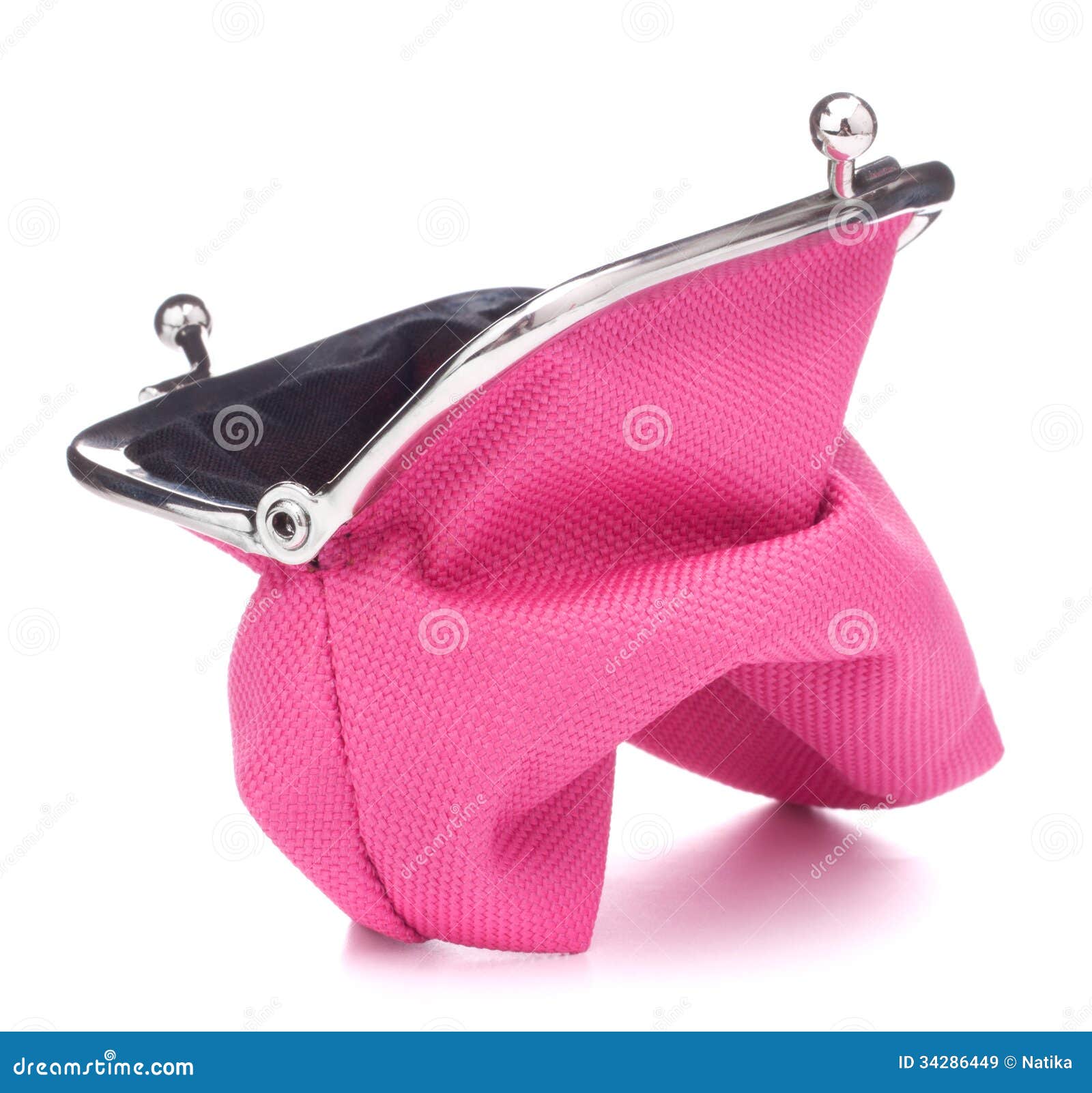 Empty open purse stock image. Image of cutout, beautiful - 34286449