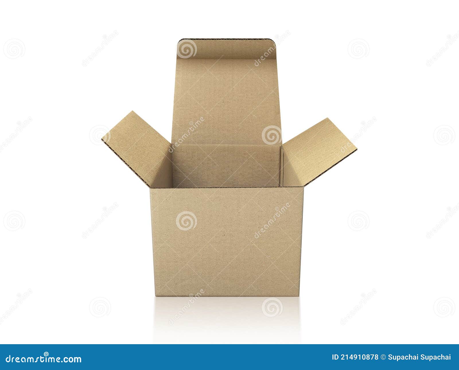 Open Rectangular White Cardboard Box Royalty-Free Stock Photography ...