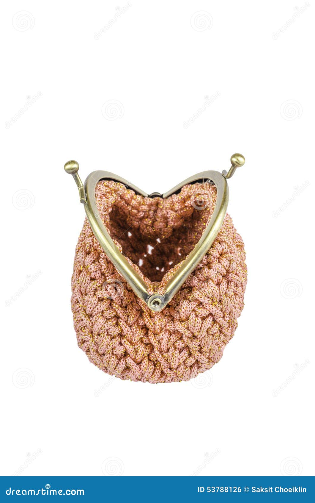 Empty open retro purse stock photo. Image of pink, empty - 53788126