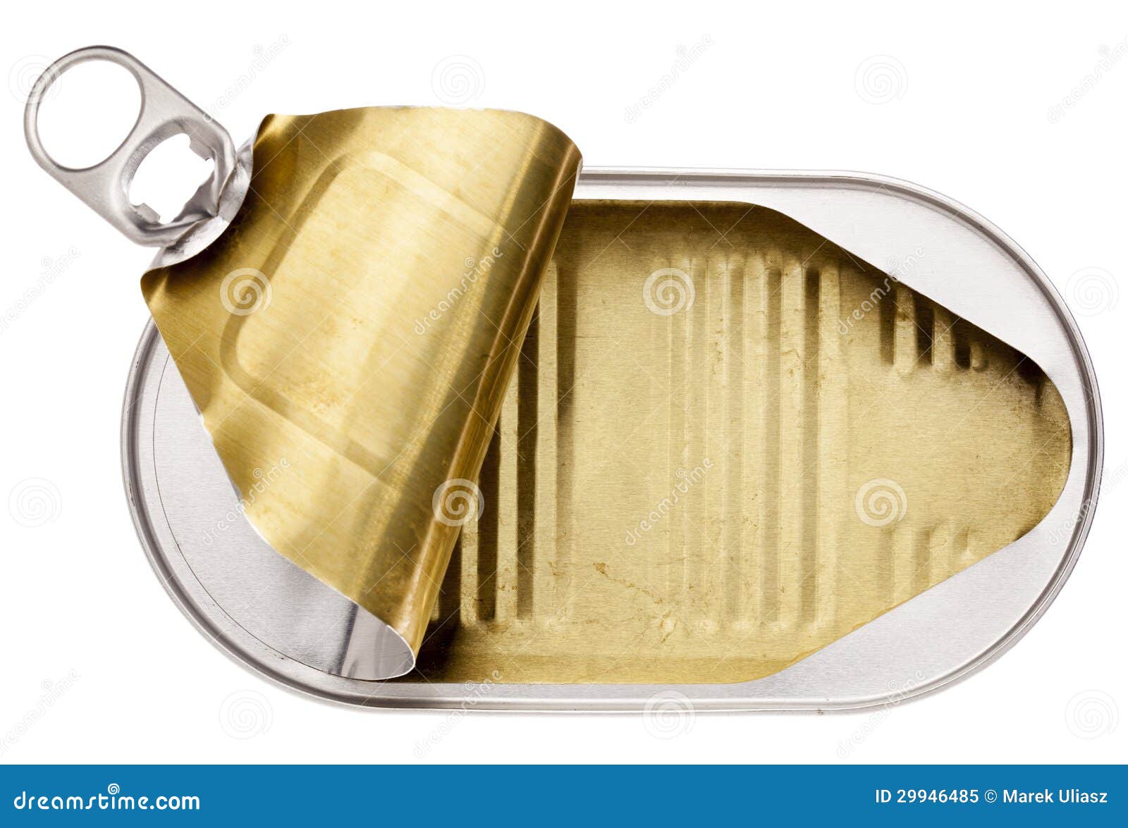 Empty open tin can stock image. Image of container, food - 29946485