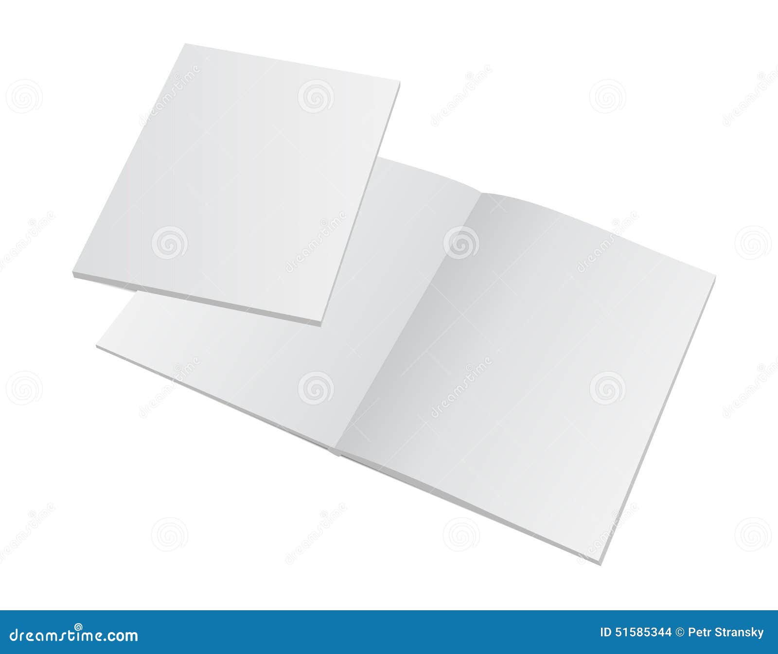 Empty Opened Magazine Mockup Stock Vector - Illustration of magazine ...