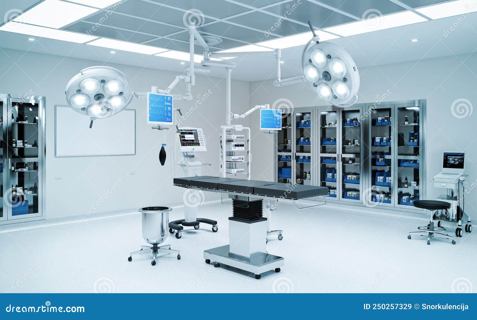Empty Operating Room With Medical Equipment,Modern Operating Room ...