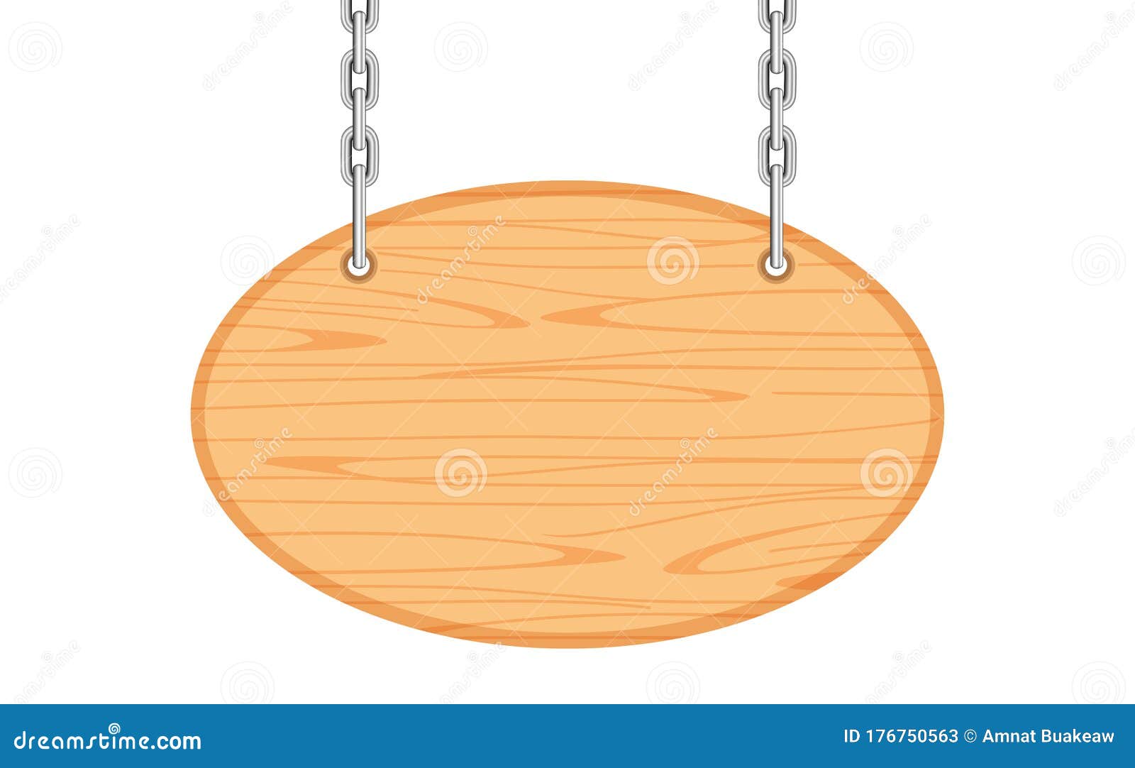 Empty Oval Wooden Hanging Sign with Chain Isolated on White, Wood Plank ... Empty Oval Wooden Hanging Sign with Chain Isolated on White, Wood Plank ...