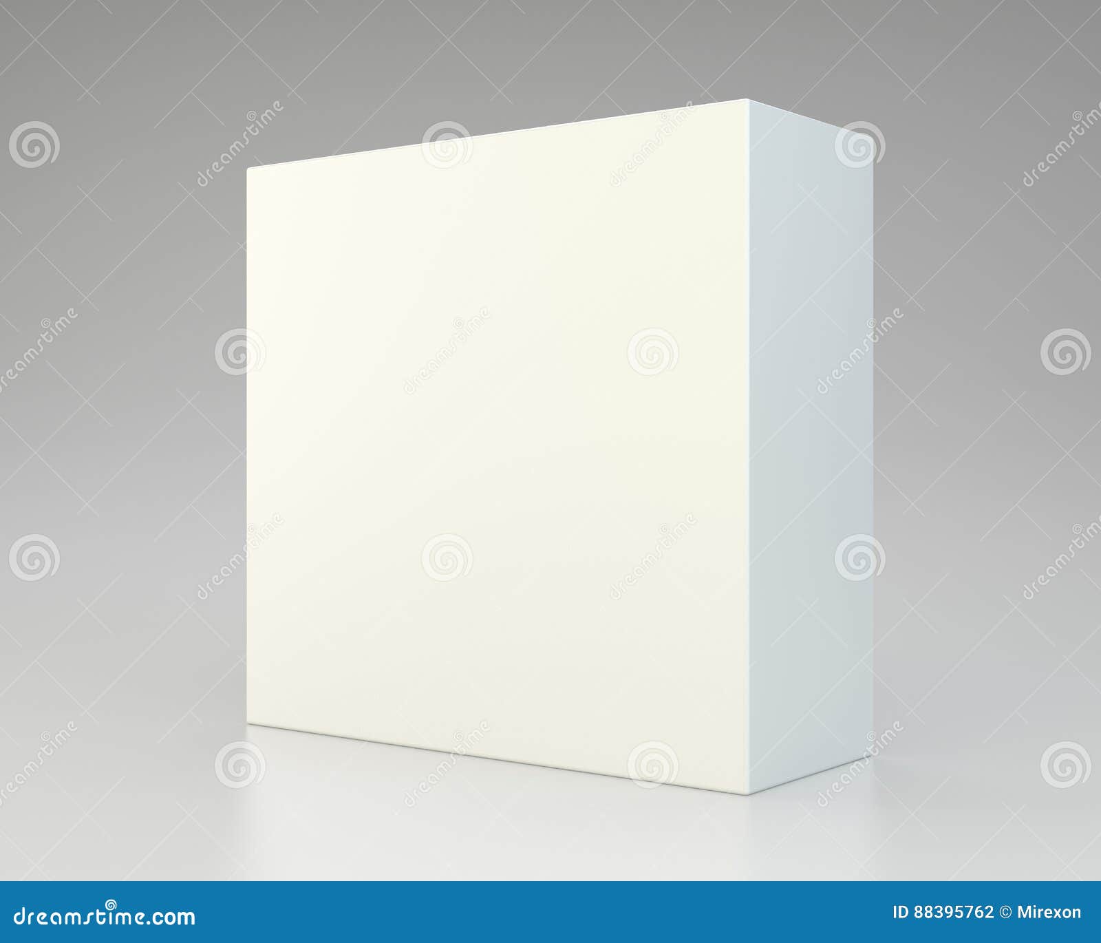 Empty Package on Gray Background Stock Illustration - Illustration of ...
