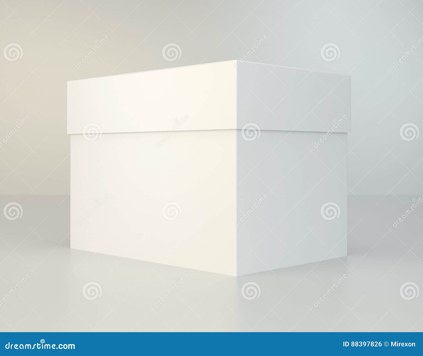 Empty Package on Gray Background Stock Illustration - Illustration of ...