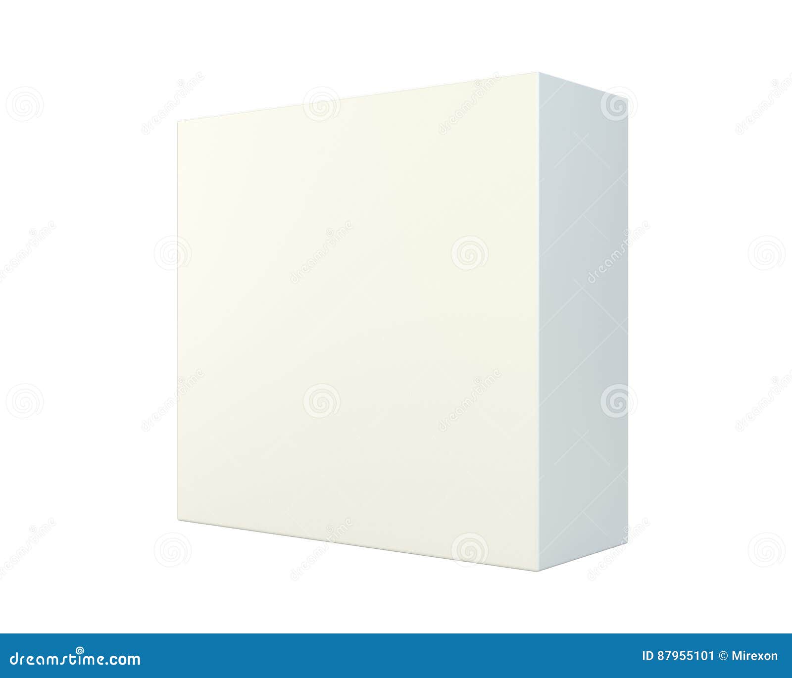 Empty Package Isolated on White Background. Stock Illustration ...