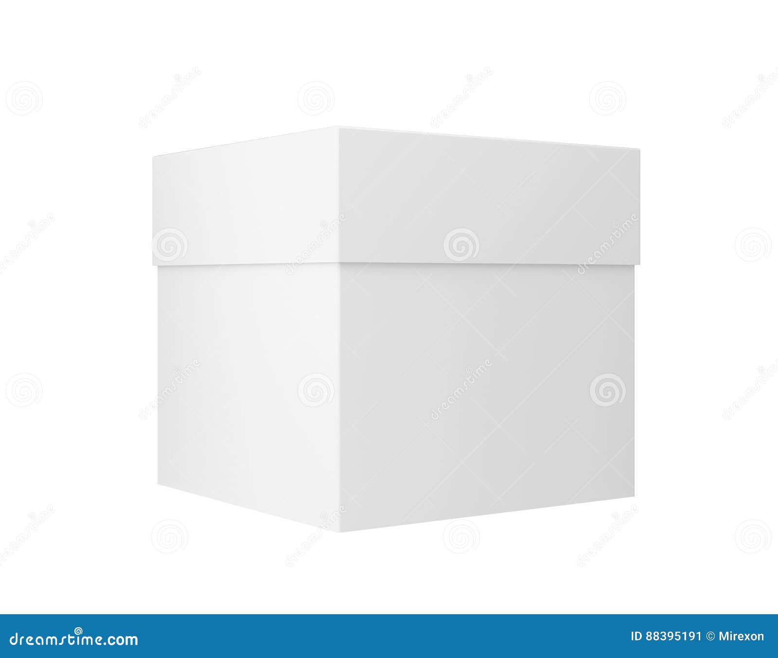 Empty Package Isolated on White Background Stock Illustration ...