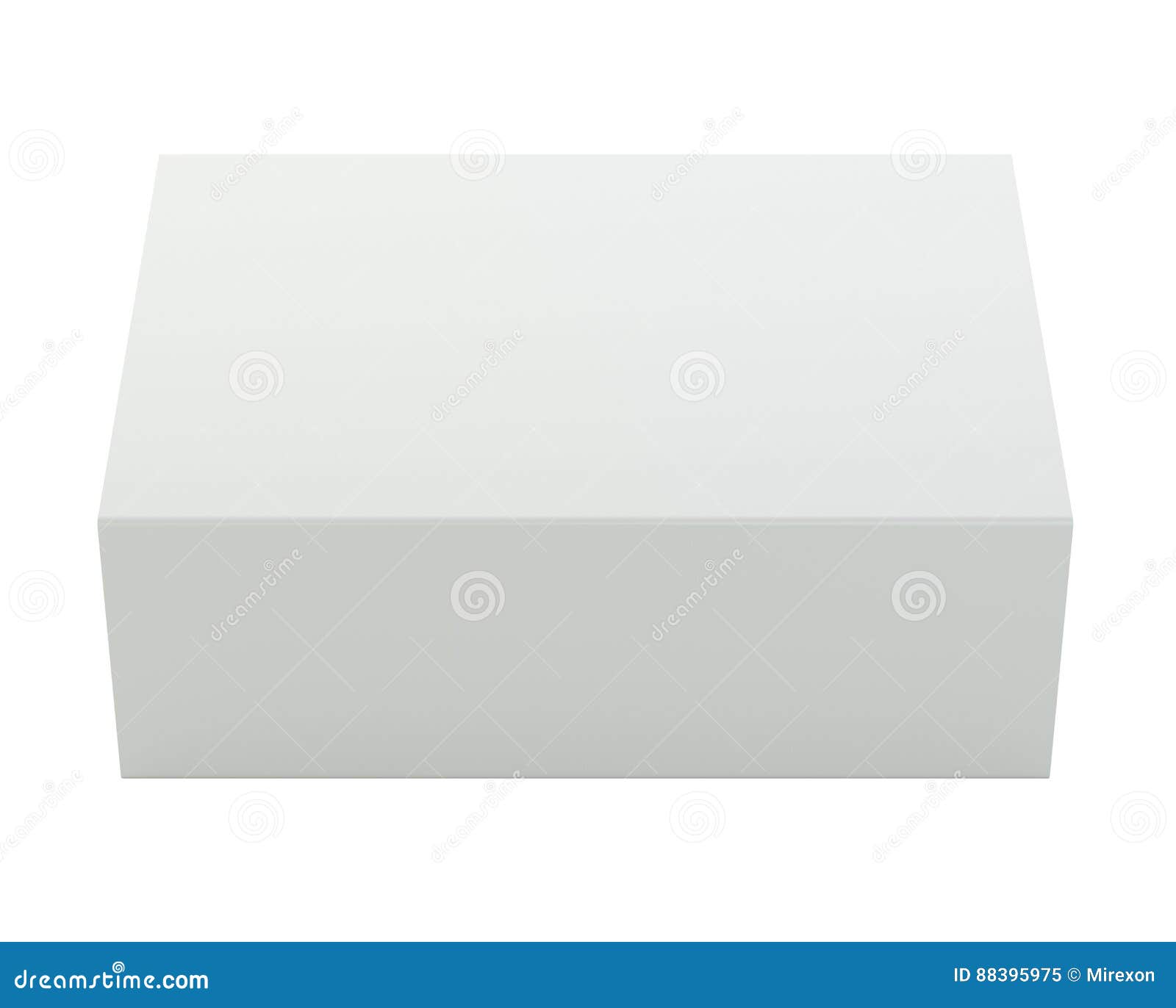 Empty Package Isolated on White Background. Stock Illustration ...