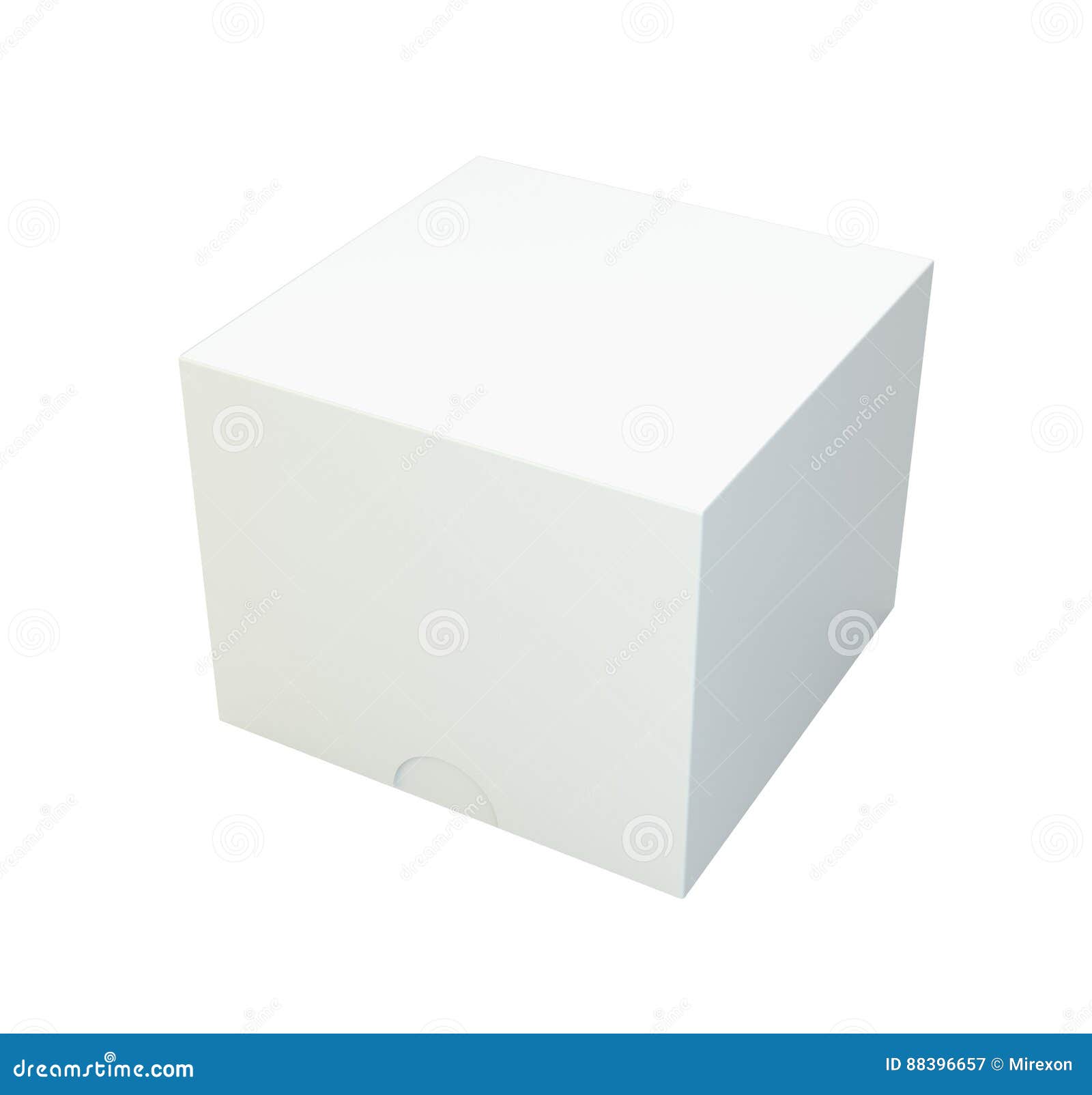 Empty Package Isolated on White Background. Stock Illustration ...