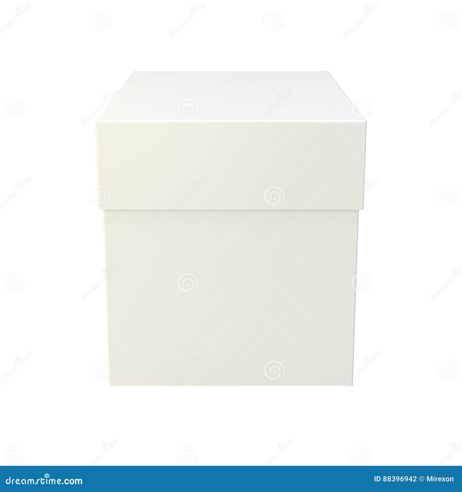 Empty Package Isolated on White Background. Stock Illustration ...